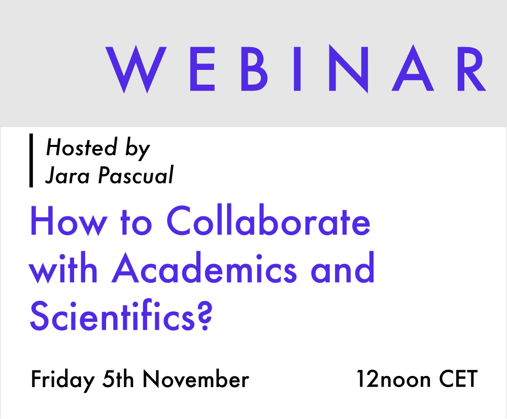 Webinar How to Collaborate with Academics and Scientifics?